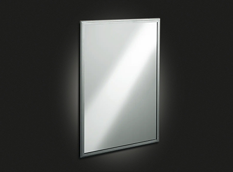 Stainless Steel Inter-Lok Angle Frame Mirror - Variable Reflective ...