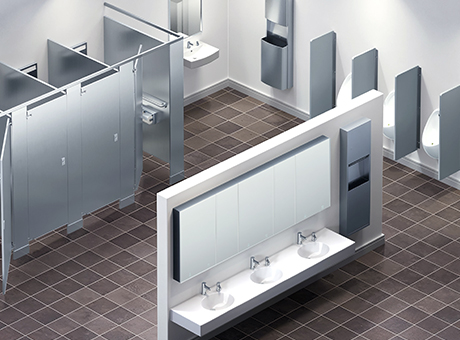 2 Stall Restroom Layout: Dimensions and ADA Requirements - | American ...